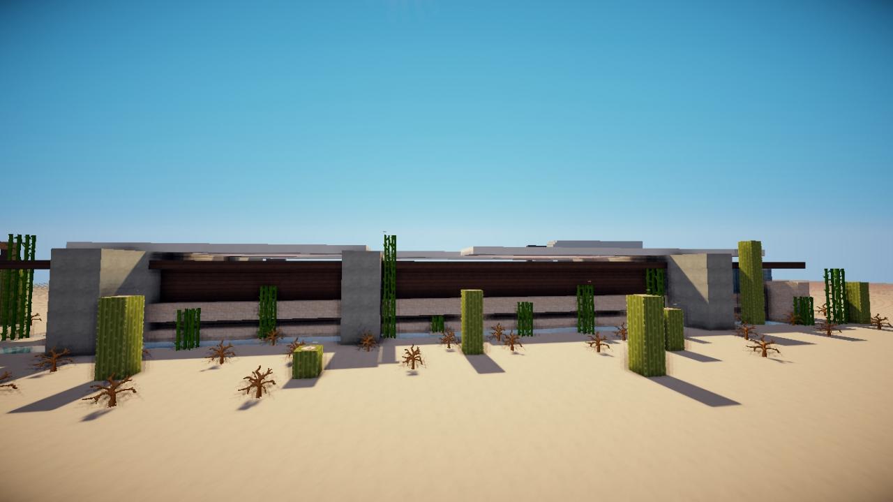 Modern Desert House Minecraft Map