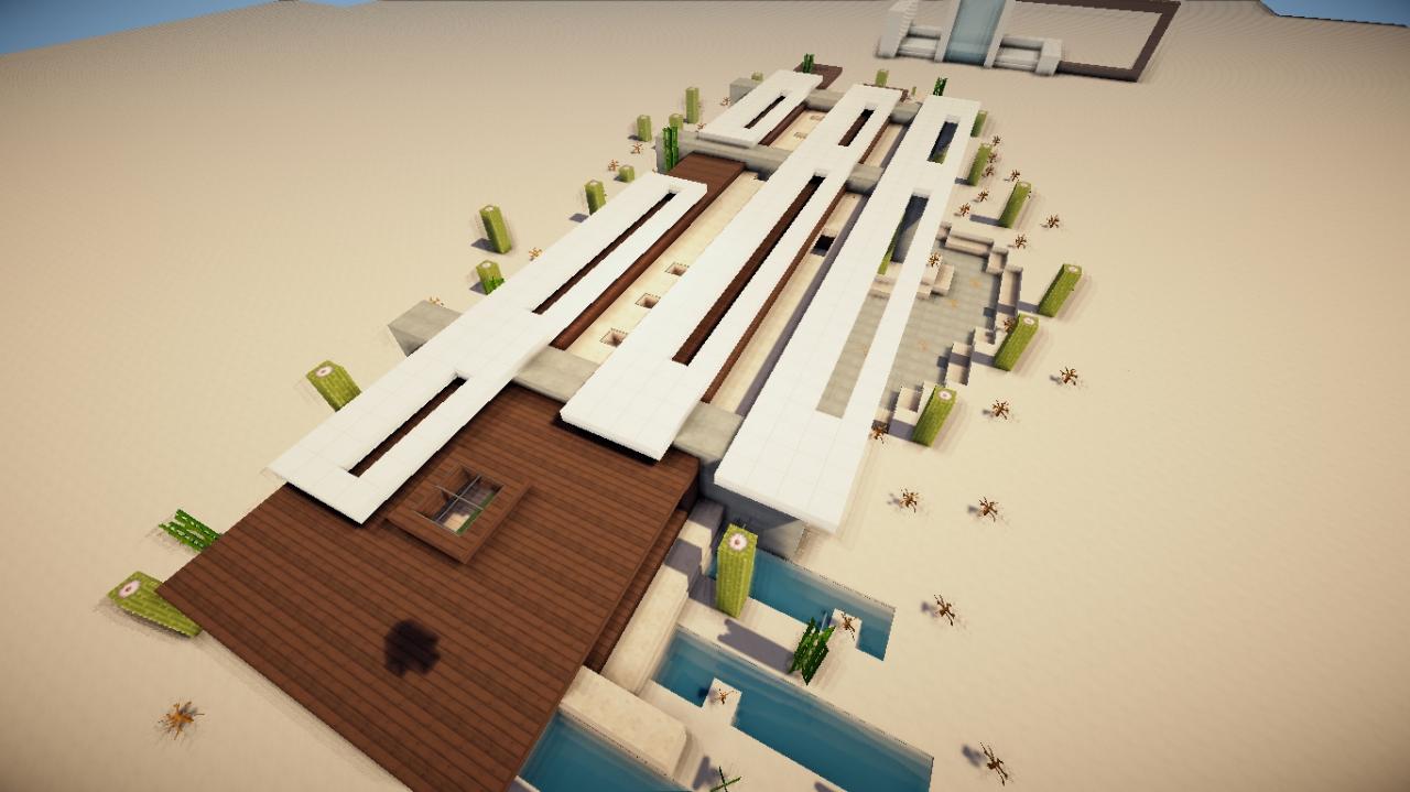Modern Desert House Minecraft Map