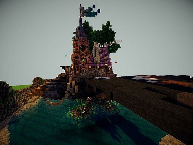 CloudSlide , the flying house Minecraft Project