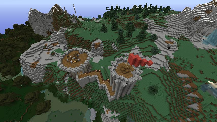 Hilly Fortress Minecraft Map