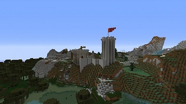 Hilly Fortress Minecraft Map