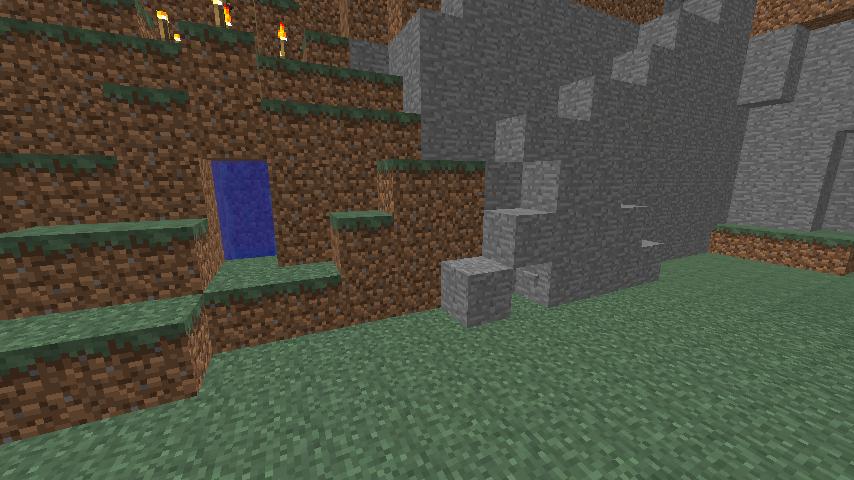 Piston door secret base Minecraft Map