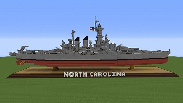 USS North Carolina- Battleship Minecraft Map