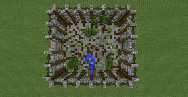Jungle Arena (1vs1 pvp map) Minecraft Map