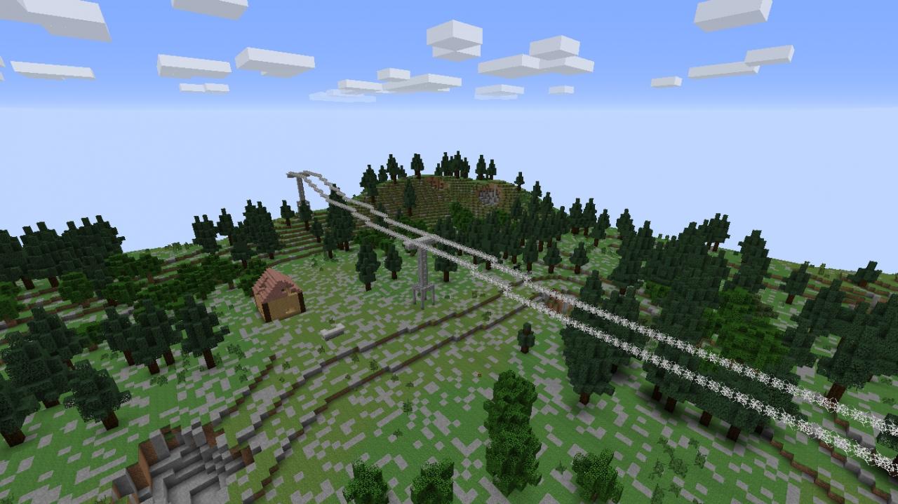 Battle-Map [Forest] (256x256) for Gun Mod's Minecraft Map