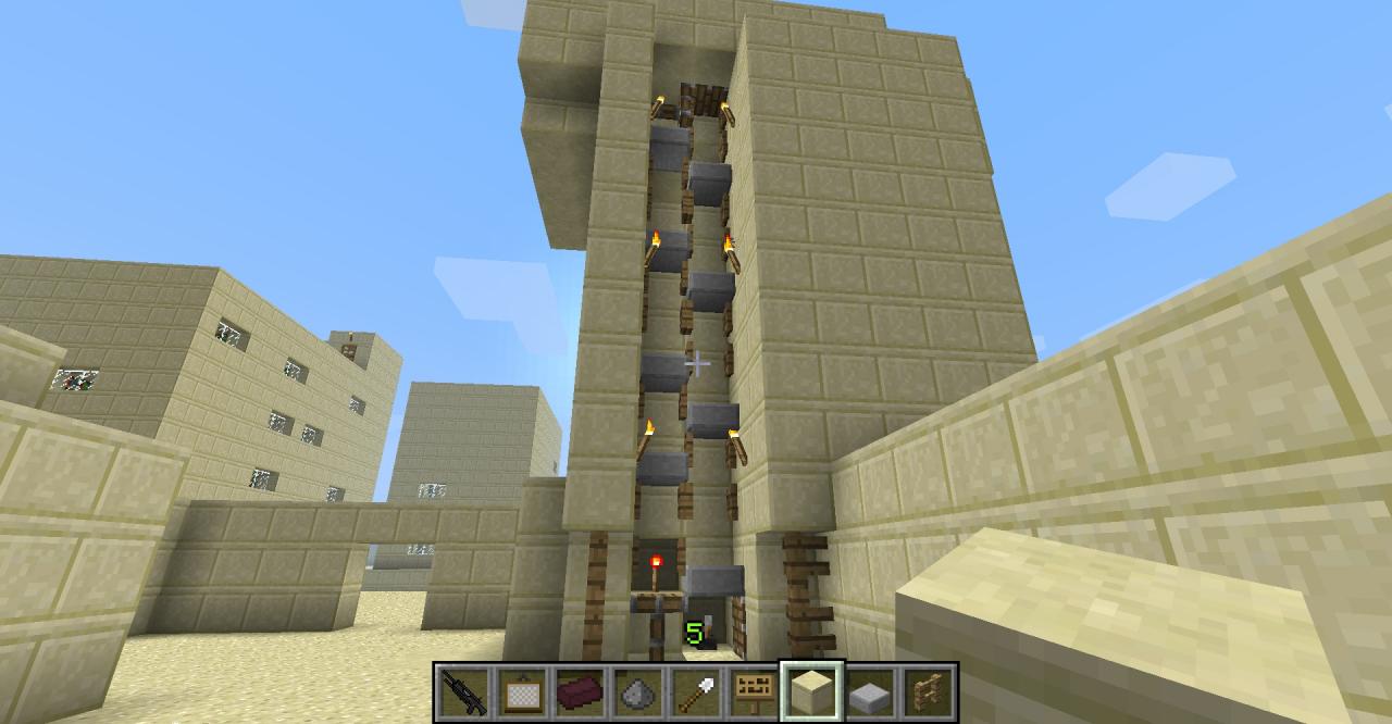Working Redstone Elevator! Minecraft Map