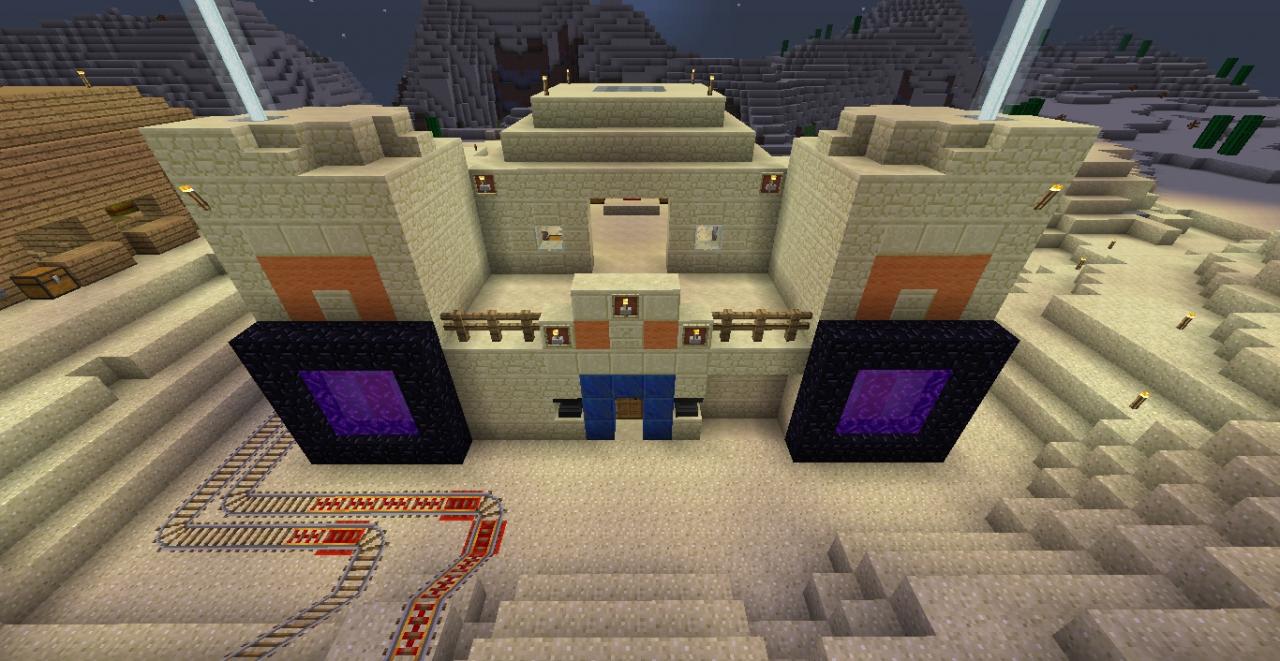 Temple House Minecraft Map