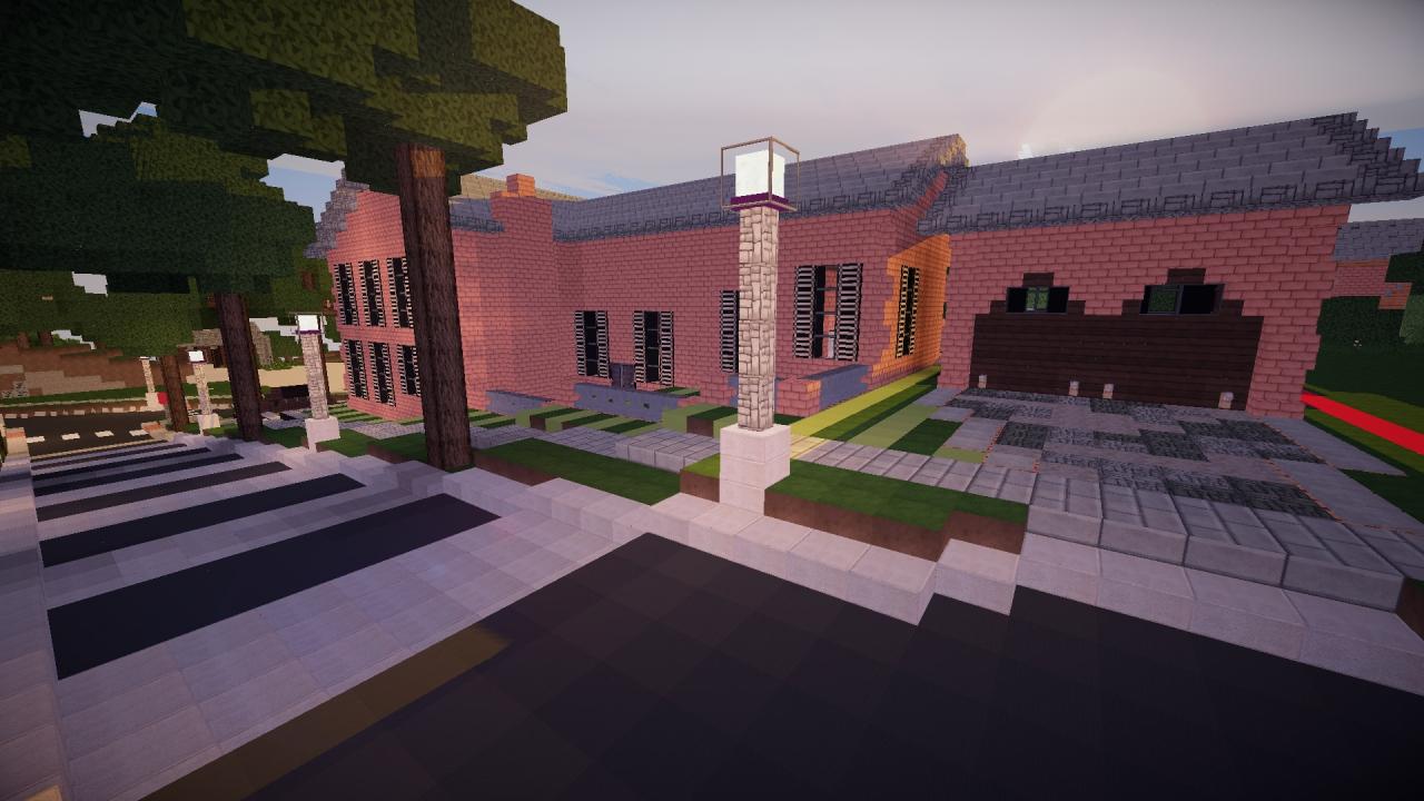 Red-Brick Federal House WoK Minecraft Map