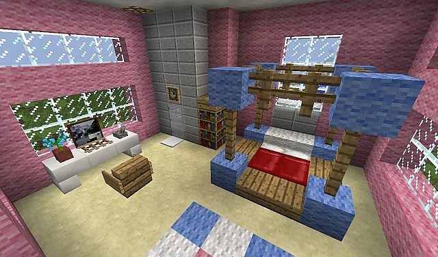 Barbie Pink Modren Townhouses Minecraft Map