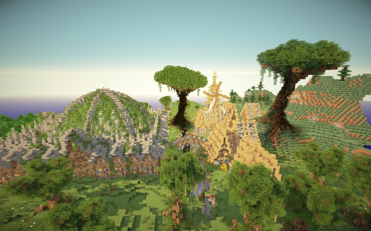 Minecraft Server Spawn - Cinematic !!! Minecraft Map