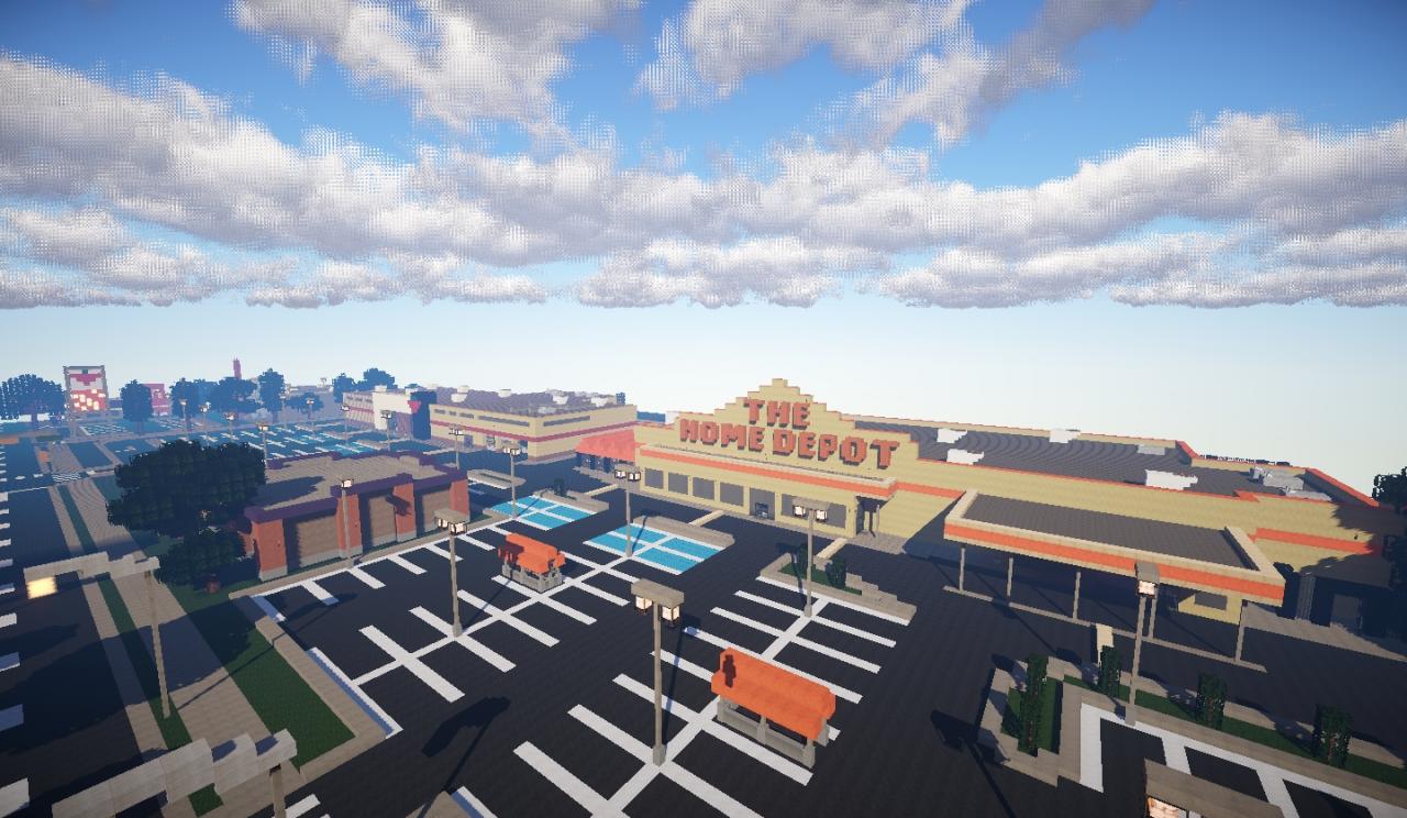Home Depot, Canadian Tire and Future Shop Minecraft Map