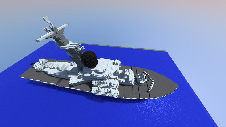 BattleShip Bismark -- Nazi Warship Minecraft Map