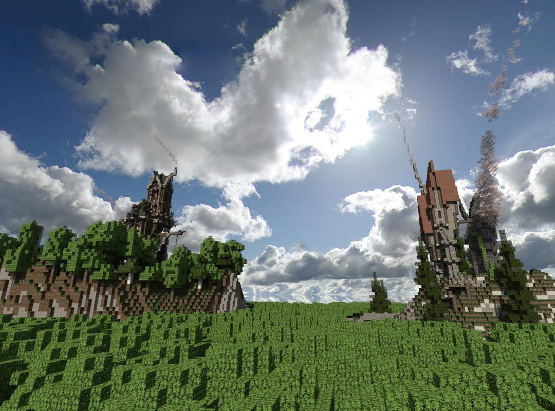 A Steampunk Valley - Build off - Ninaman - [DOWNLOAD] Minecraft Map