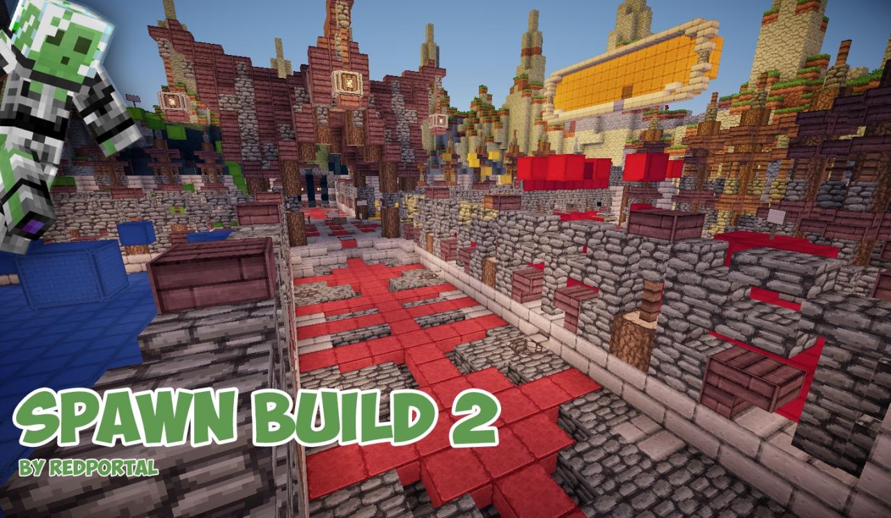 Redportal | Server spawn build 2 Minecraft Map