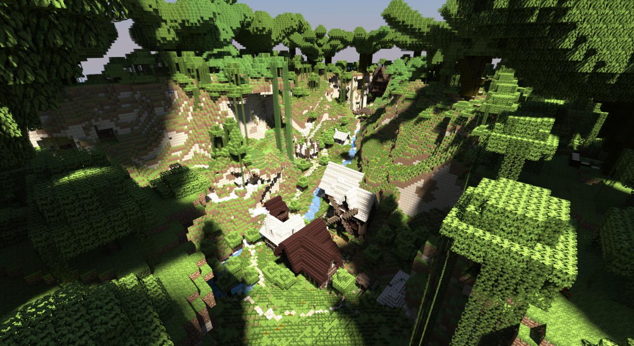 Forgotten Caves - An medieval valley Minecraft Map