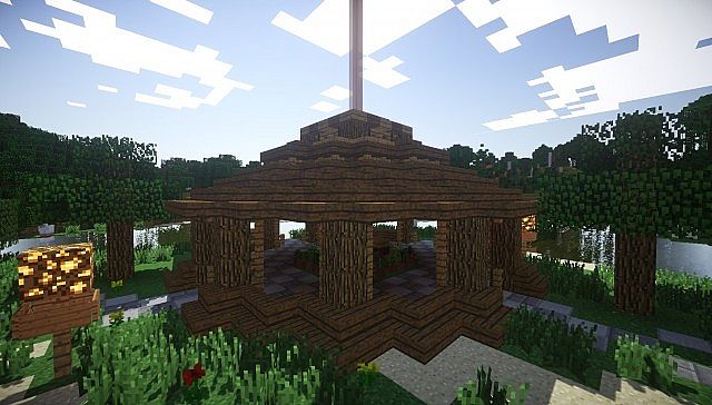 Gazebo with beacon Minecraft Map