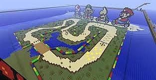 Mario Kart Minecraft Map