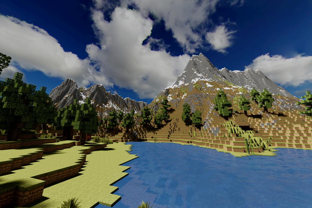 Realistic custom terrain Minecraft Map