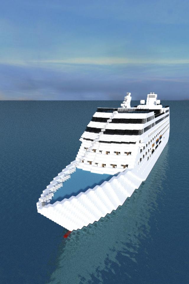 The Pacific Princess [1:1 Scale Cruise Ship!] Minecraft Map