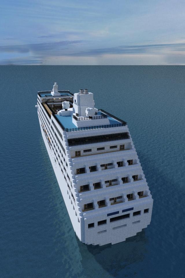 The Pacific Princess [1:1 Scale Cruise Ship!] Minecraft Map