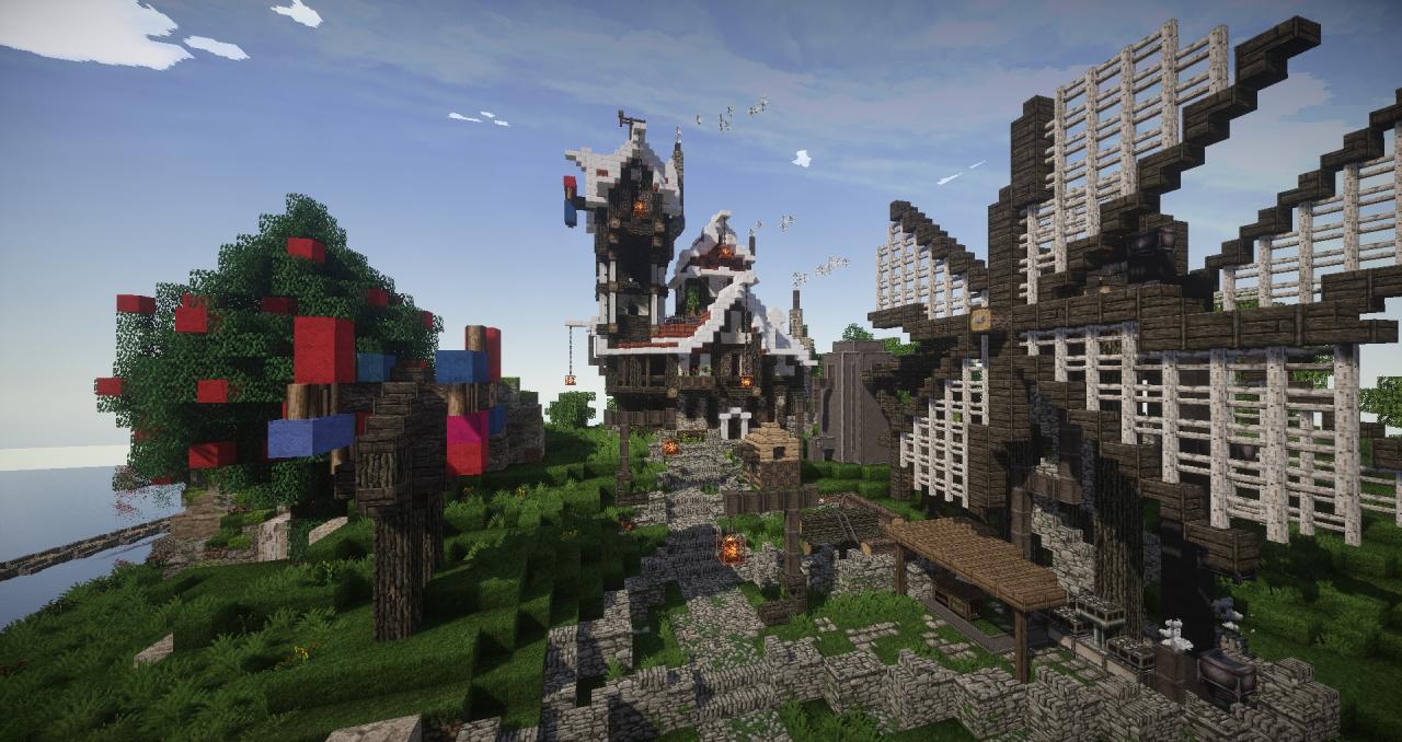 Steampunk- Pinwheel Pavilion Minecraft Map