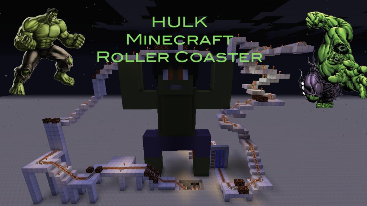 HULK! Minecart Roller Coaster Minecraft Map