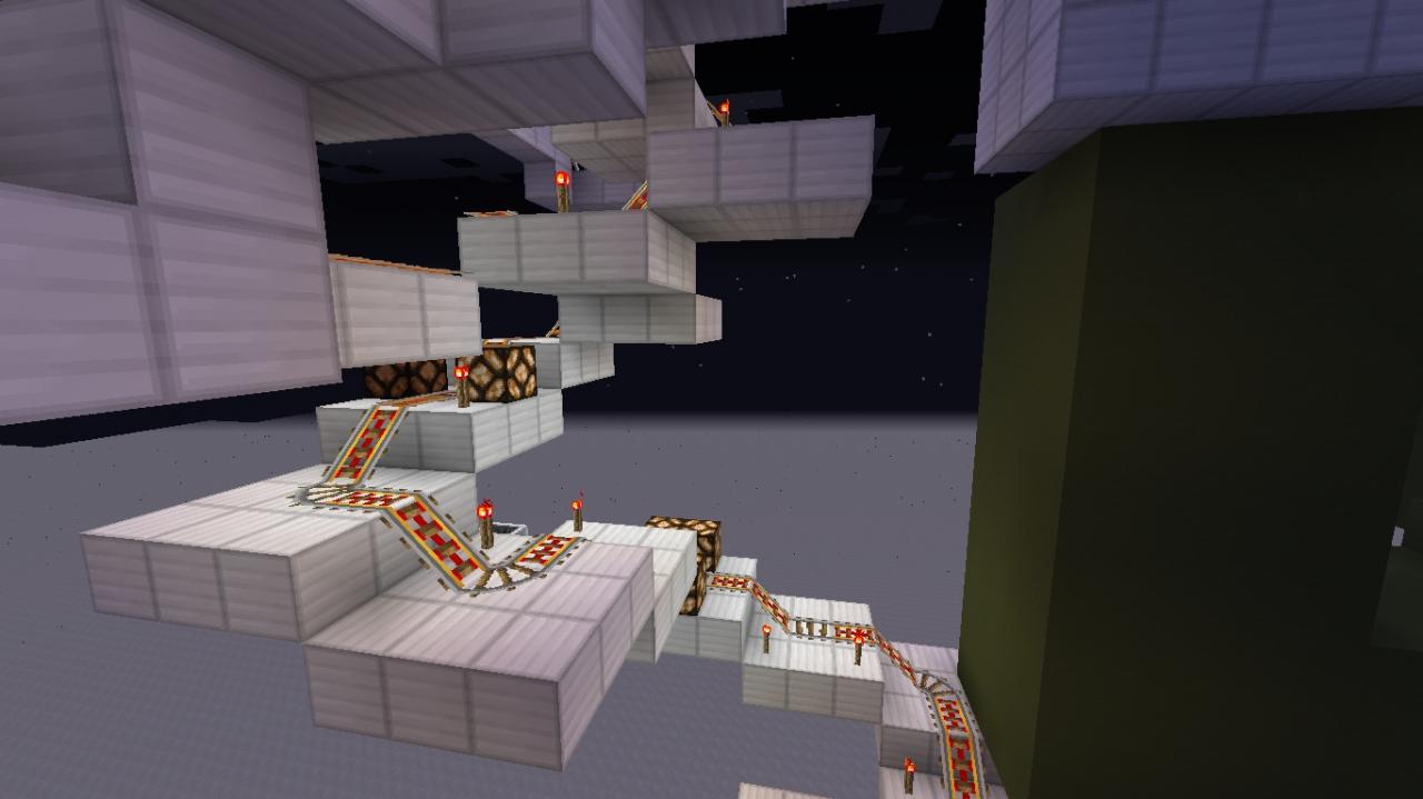 HULK! Minecart Roller Coaster Minecraft Map