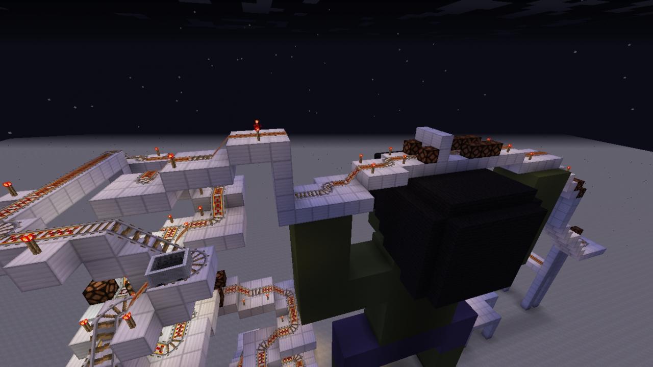 HULK! Minecart Roller Coaster Minecraft Map