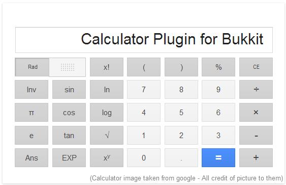 [Plugin] Calculator Minecraft Mod