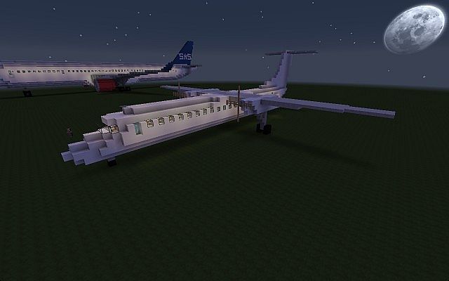 Airplane Dash 8 q400 Minecraft Map