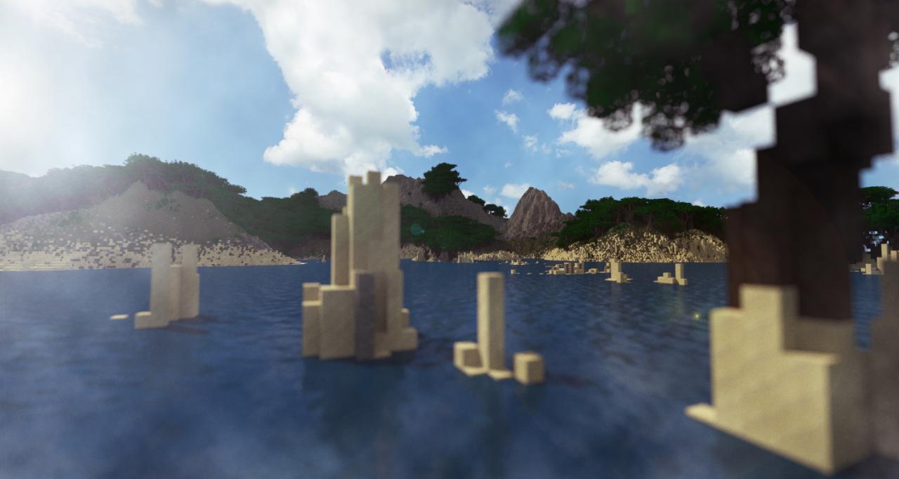 Custom Terrain - Tropical Island Minecraft Map