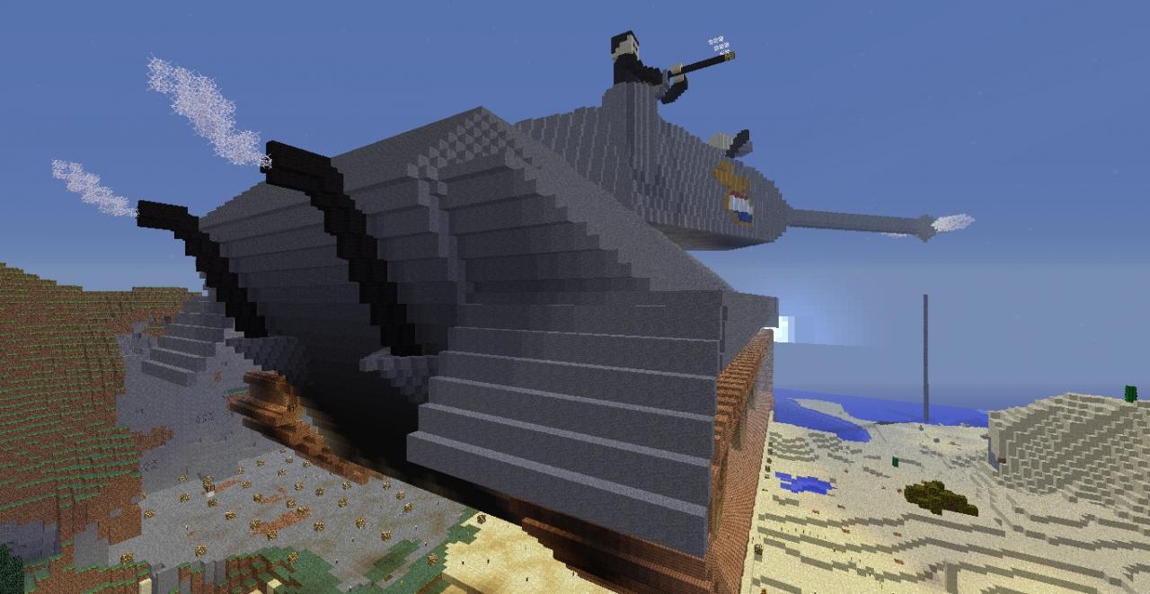 The King Tiger tank Minecraft Map