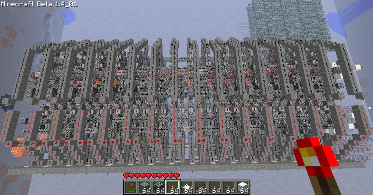 Beta 1.4_01 16 Bit CPU Minecraft Map