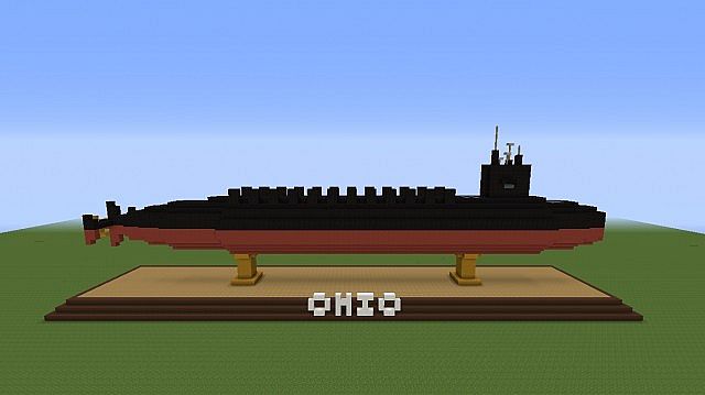 USS Ohio- Submarine Minecraft Map