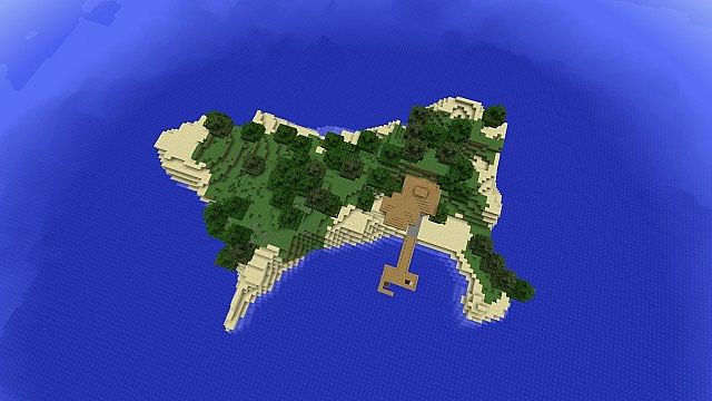 Small Island House Minecraft Map