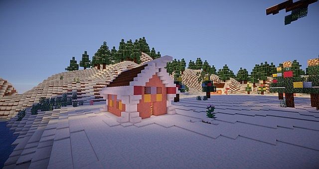 Christmas Valley - Oversized sequoia Minecraft Map