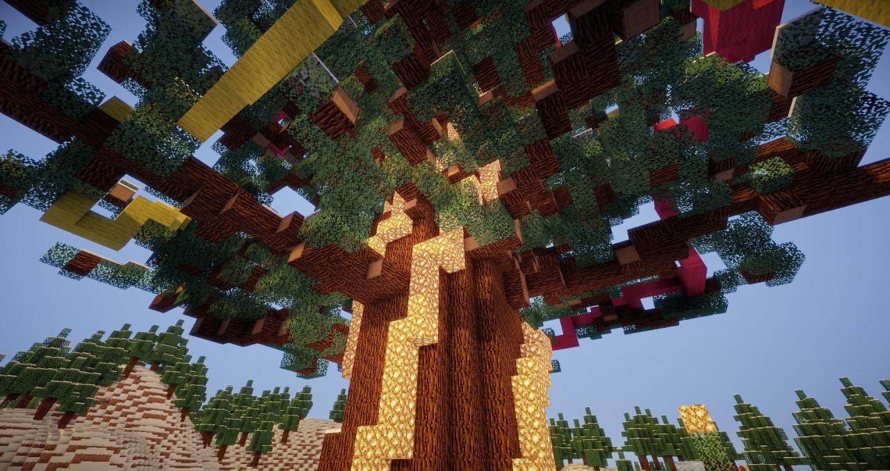 Christmas Valley - Oversized sequoia Minecraft Map