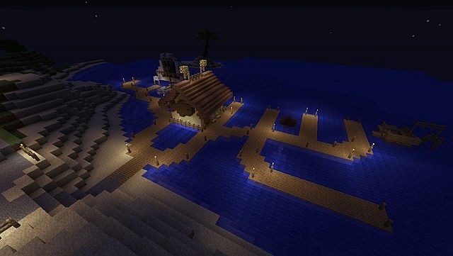 Creative Creations - Dock and Fishing House Minecraft Map