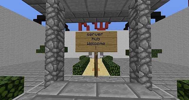 small server hub Minecraft Map