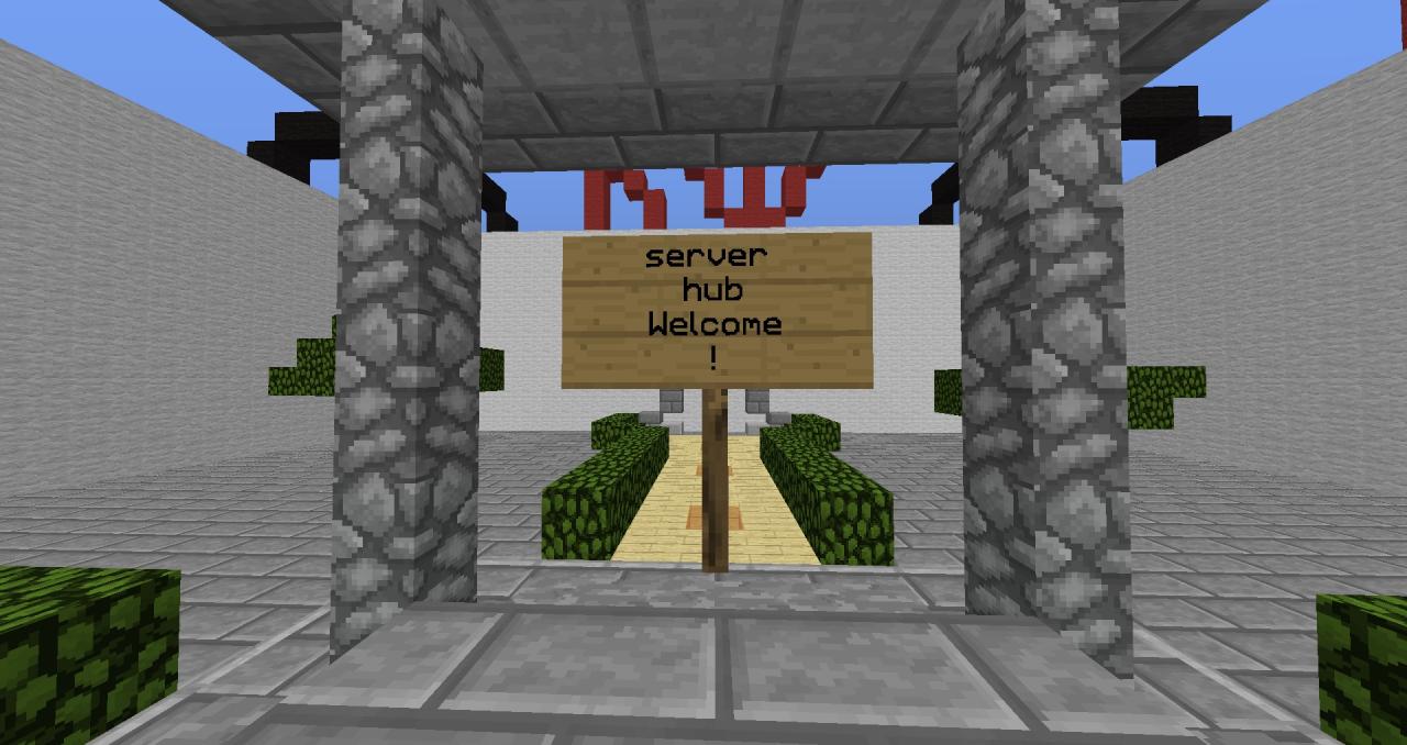 small server hub Minecraft Map