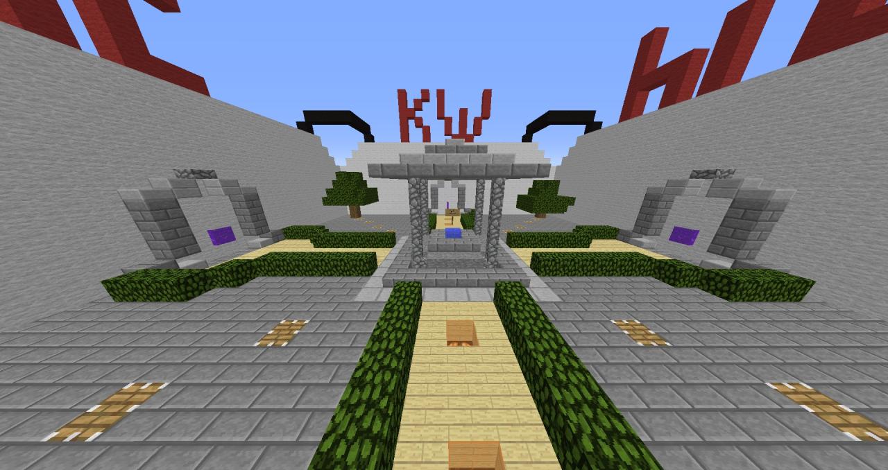 small server hub Minecraft Map