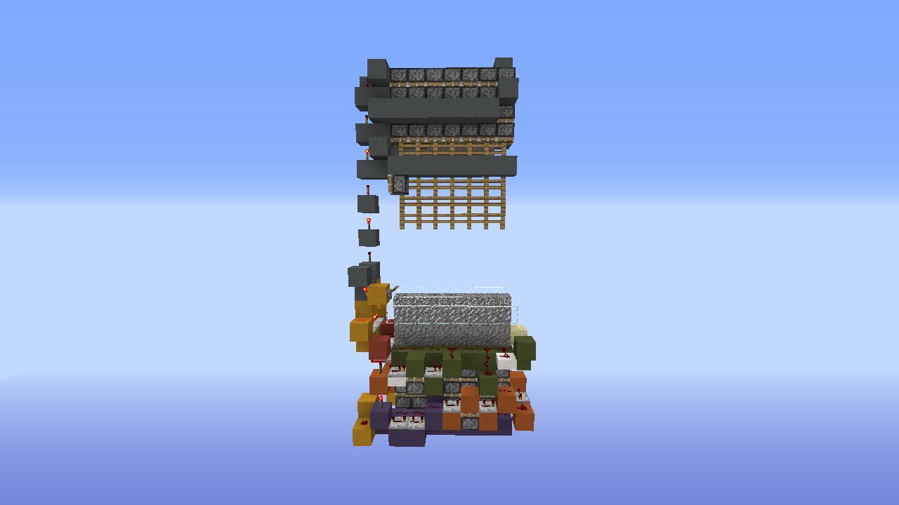 Minecraft: 4-High Portcullis (Gate) Minecraft Map