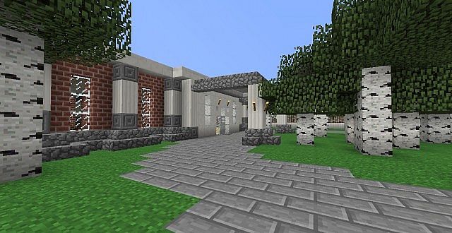 Modern Gated Mansion Minecraft Map