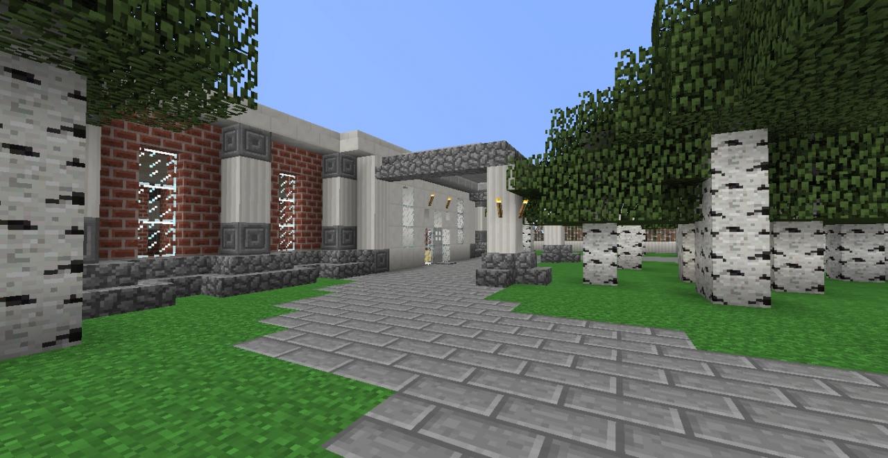 Modern Gated Mansion Minecraft Map