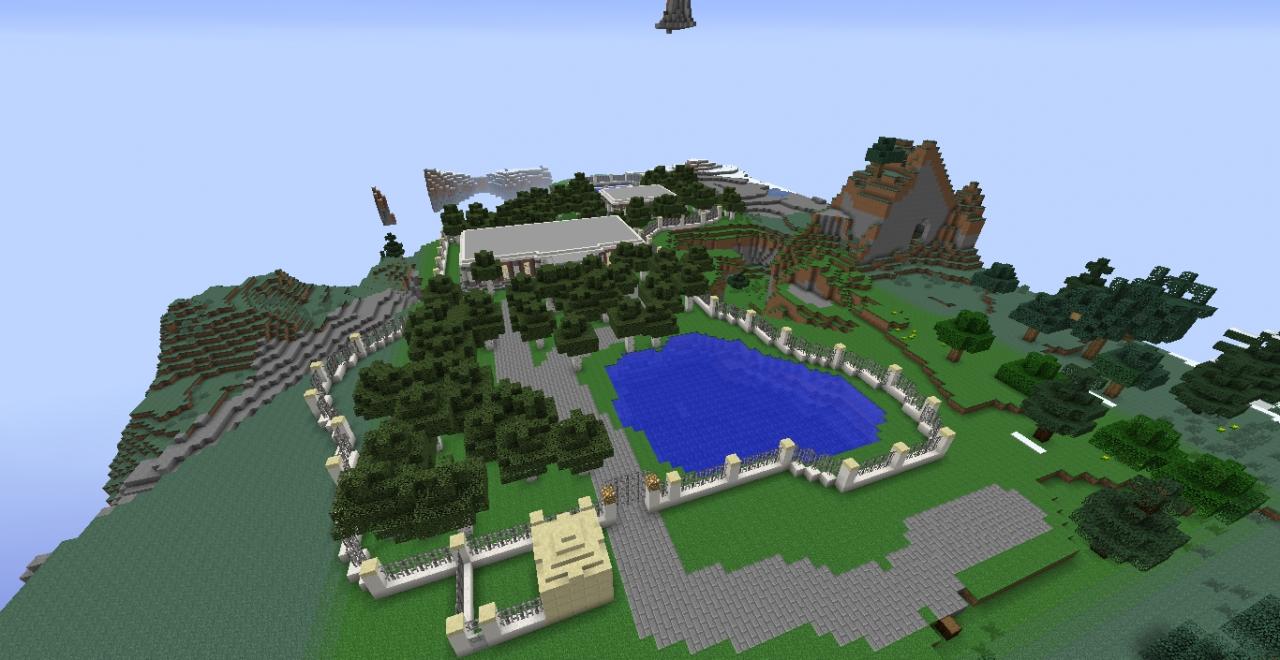 Modern Gated Mansion Minecraft Map