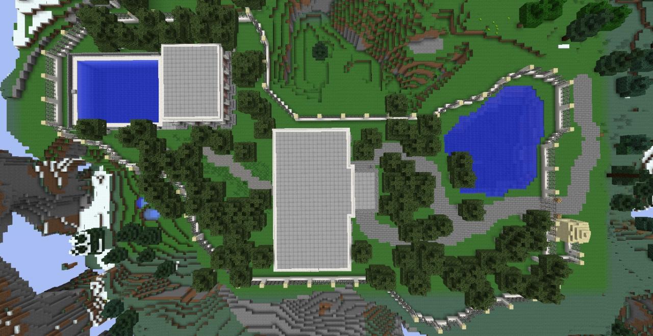 Modern Gated Mansion Minecraft Map