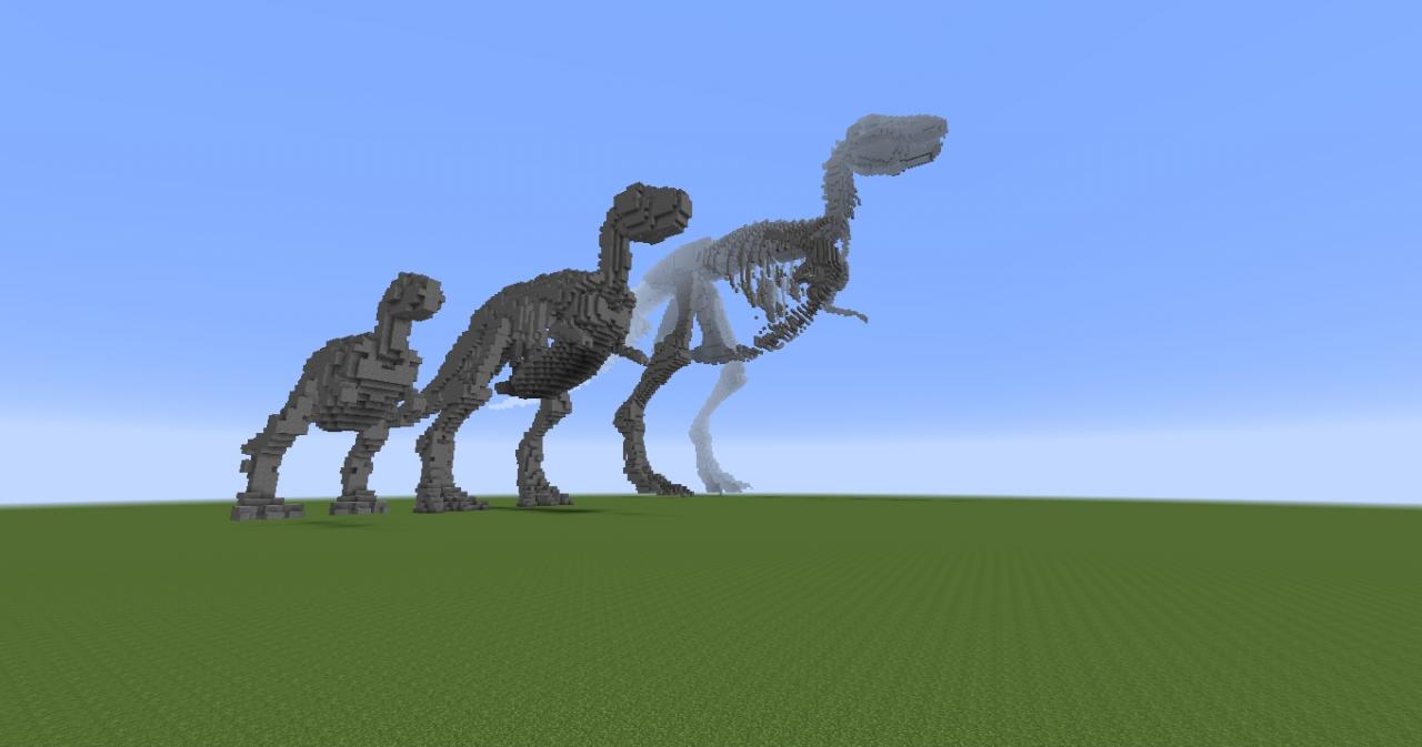Minecraft Dinosaur Statue