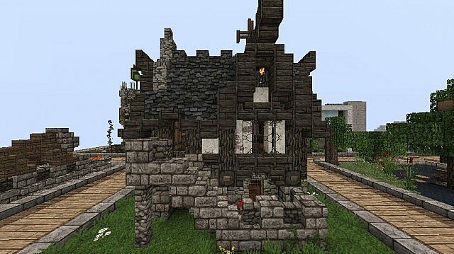 Small Gothic House Minecraft Map