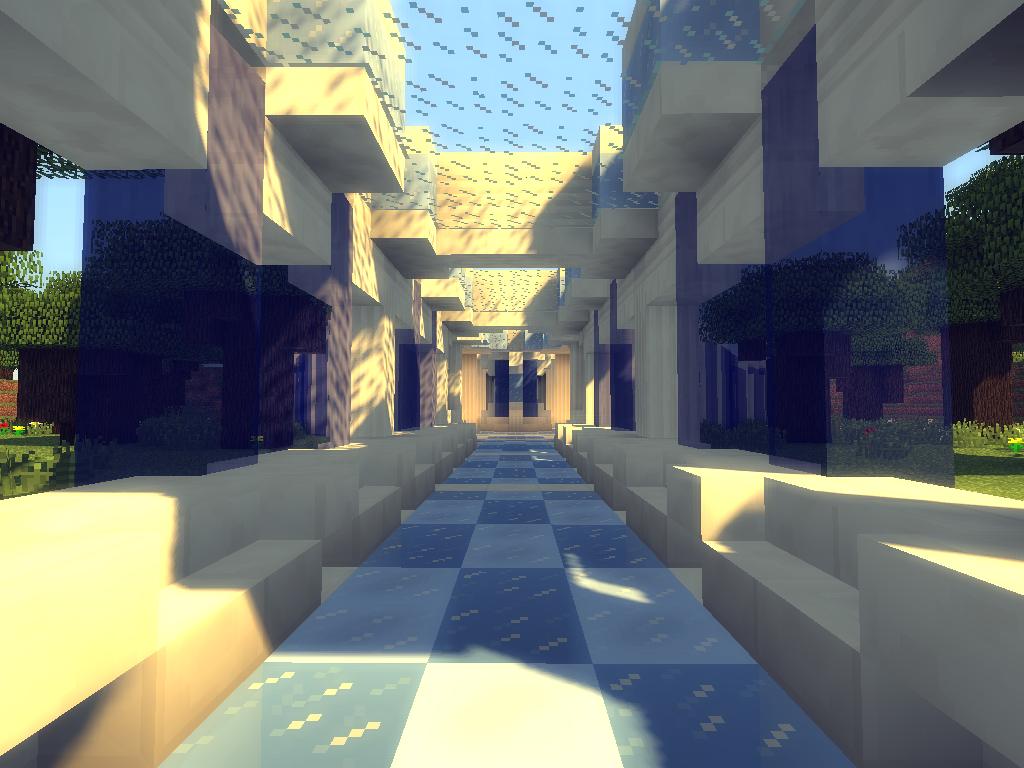 Server Spawn Ice/Quartz Minecraft Map