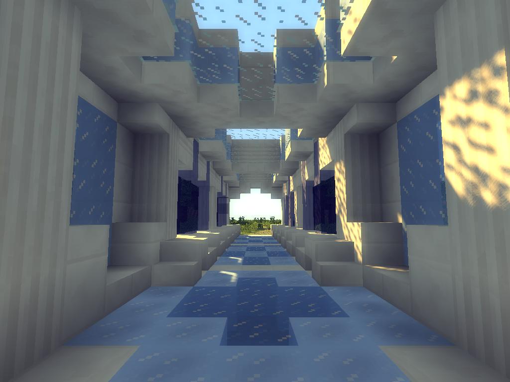Server Spawn Ice/Quartz Minecraft Map